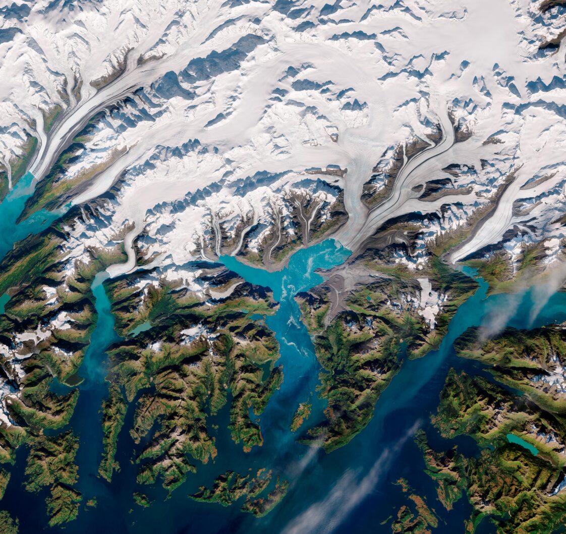 La fusion du glacier Columbia en Alaska capturée depuis l'orbite