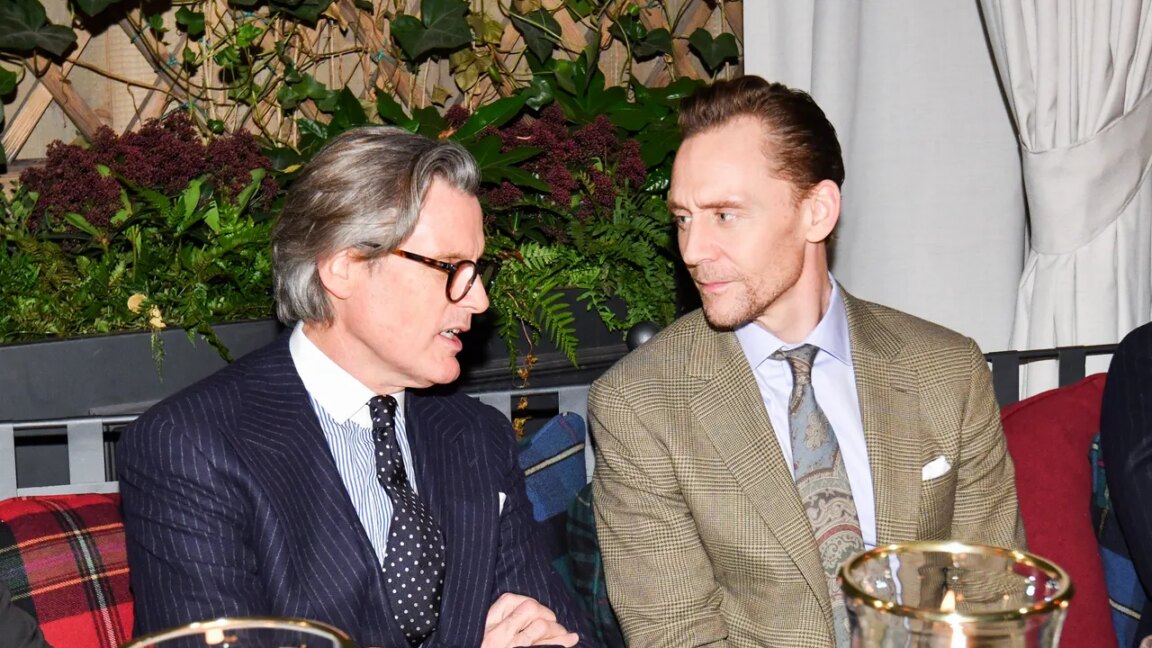 Dans le cadre du dîner post-défilé de Ralph Lauren à Milan avec Liam ...
