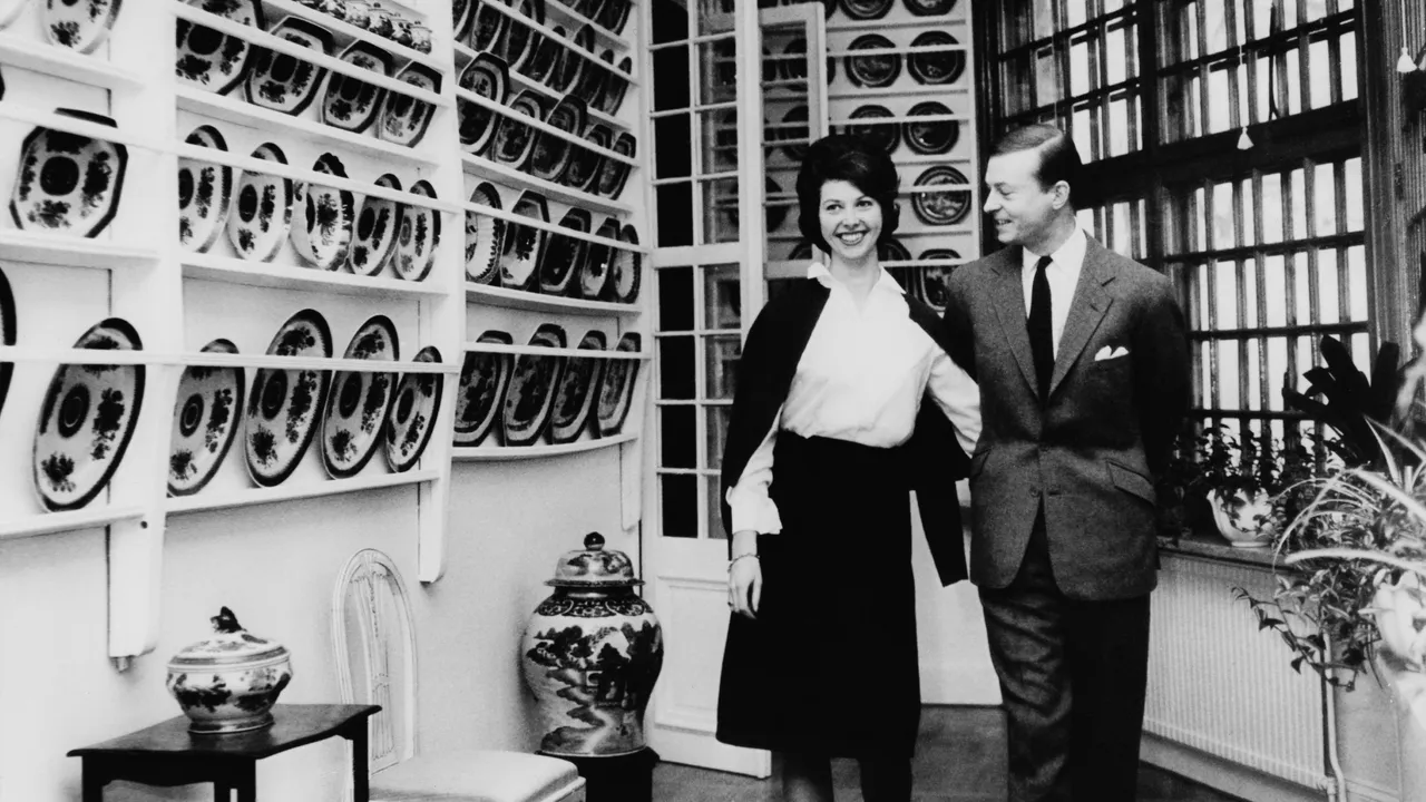 Souvenir de la princesse Désirée de Suède lors des funérailles privées ...